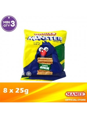 Mamee Monster Noodle Snacks Chicken 8 x 25g - Grocery Online